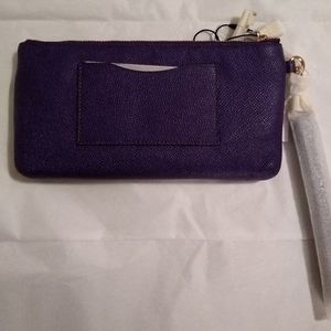 Coach | Bags | Coach Embossed Textured Wristlet Wzip Pouch | Poshmark